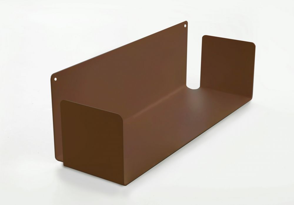 Buy Wall bookshelf rust color - 17.71 inches - Set of 4