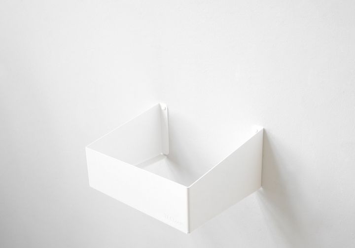 Buy Vinyl Storage Wall Shelf - White