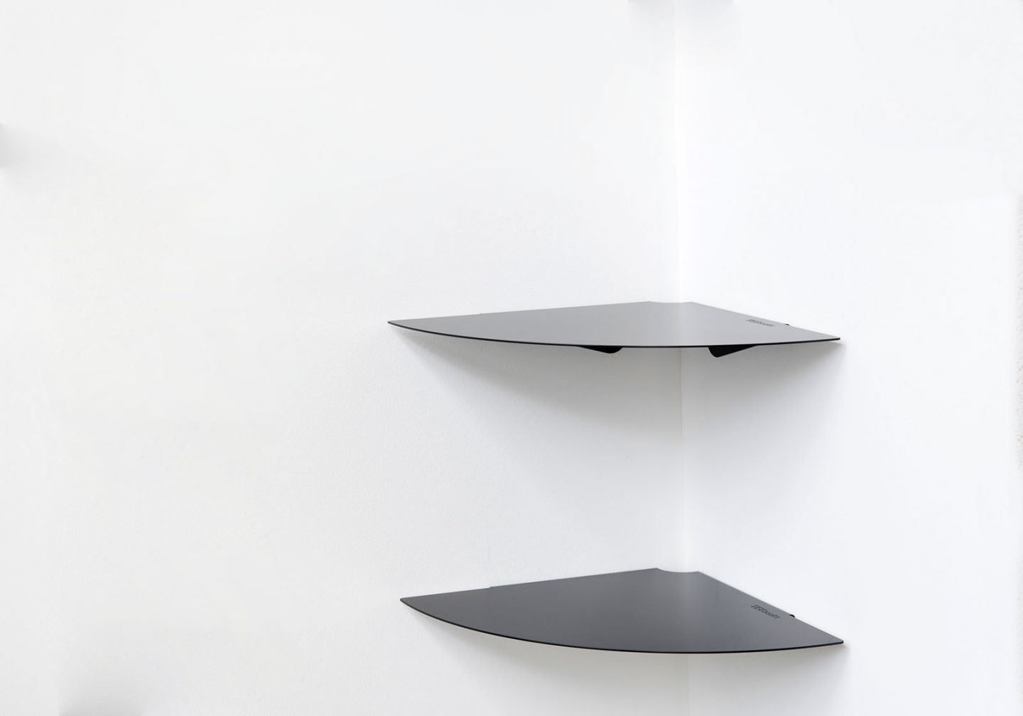 Buy Grey corner shelf 36 cm - Lot of 2