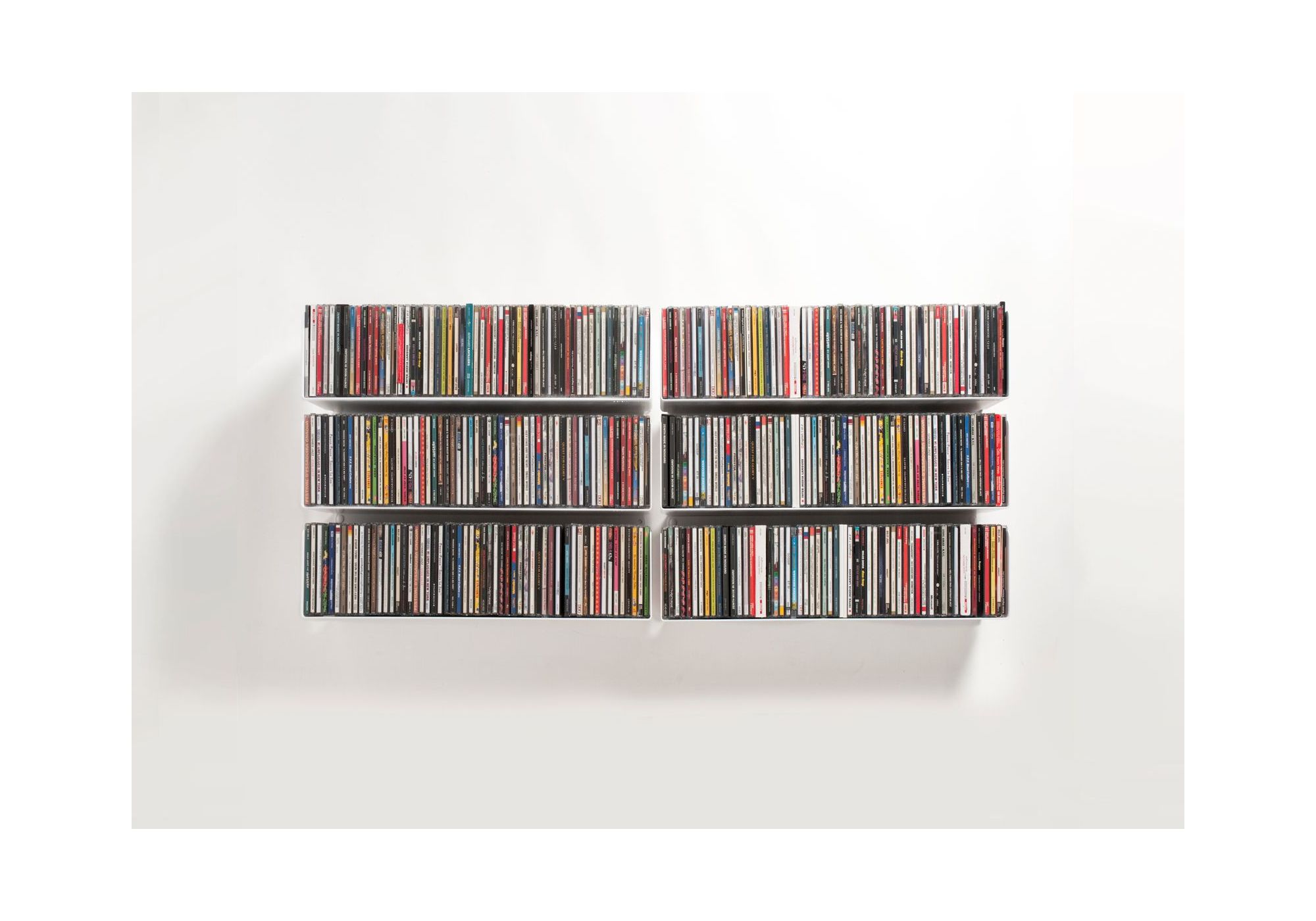 Buy CD Wall Shelf 45 x 15 cm - Set of 6