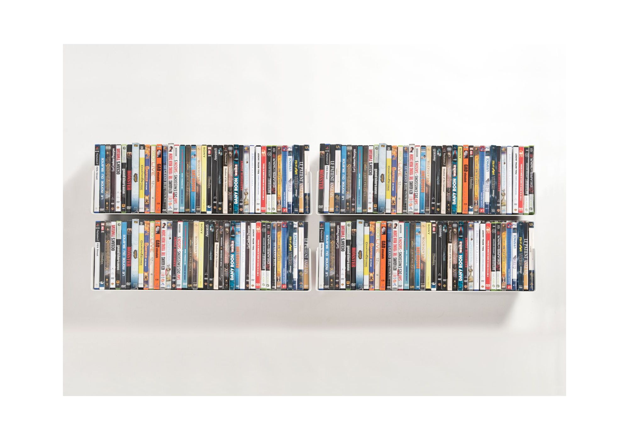 Buy DVD Wall Shelf 60 x 15 cm - Set of 4