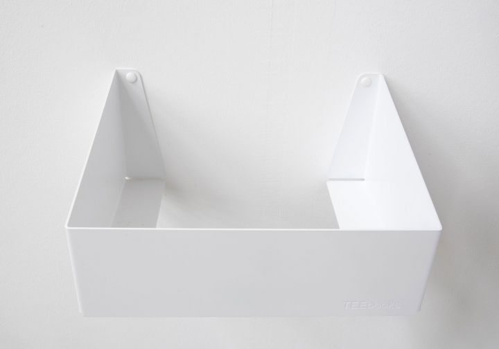 Buy Vinyl Storage Wall Shelf - White