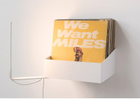 Buy Vinyl Storage Wall Shelf - White