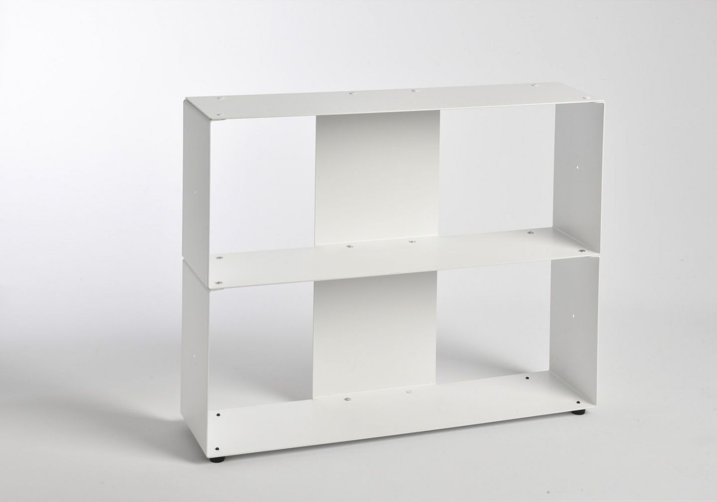 Regalsystem weiß 2 ablagen B60 H50 T15 cm