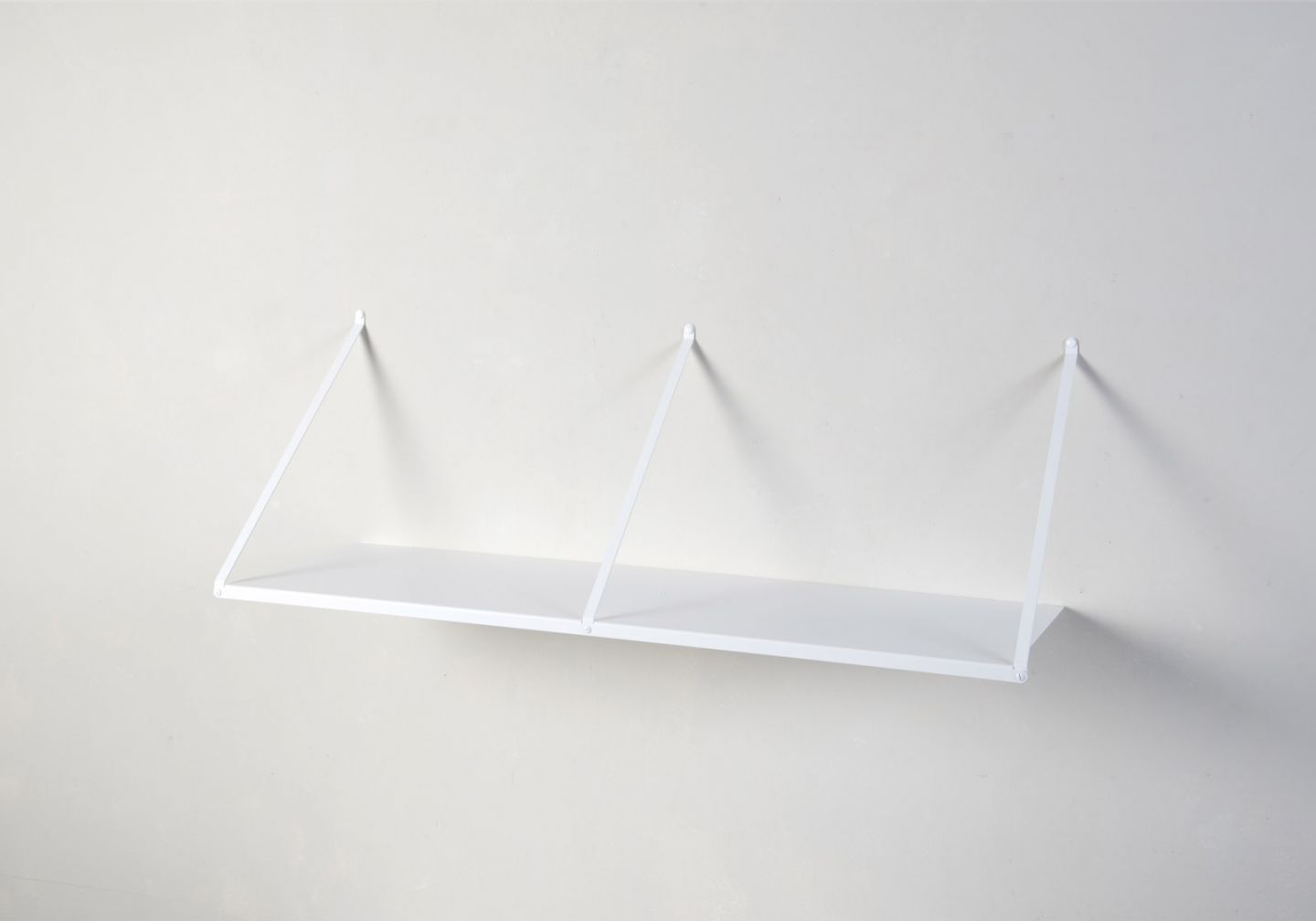 Verkoop Hangende wandplank 100 x 35 cm - Wit Staal