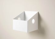 Buy Vinyl record storage box - Metal White