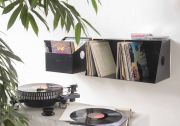 Buy Vinyl record storage - Metal Black - 2 levels